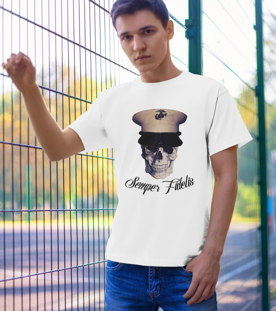 Semper Fidelis Skull Marine Corps T-Shirt