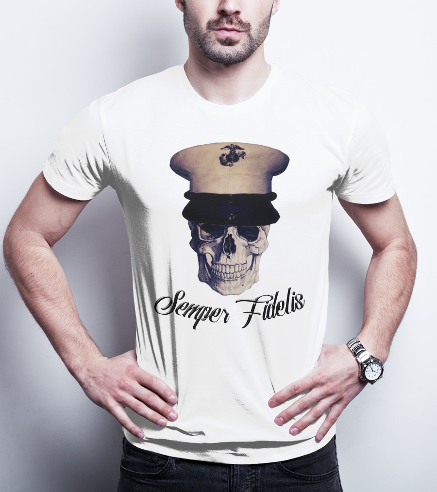 Semper Fidelis Skull Marine Corps T-Shirt