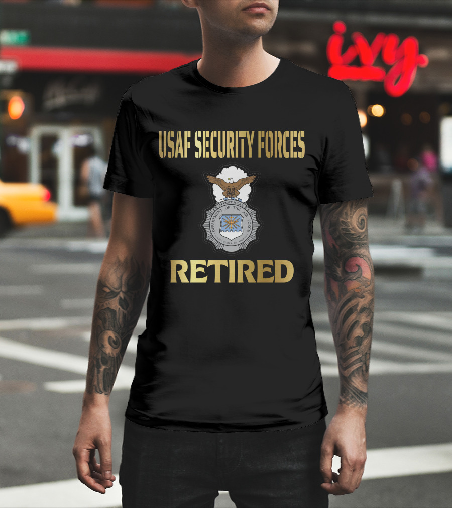 Usaf Security Forces Retired T-Shirt