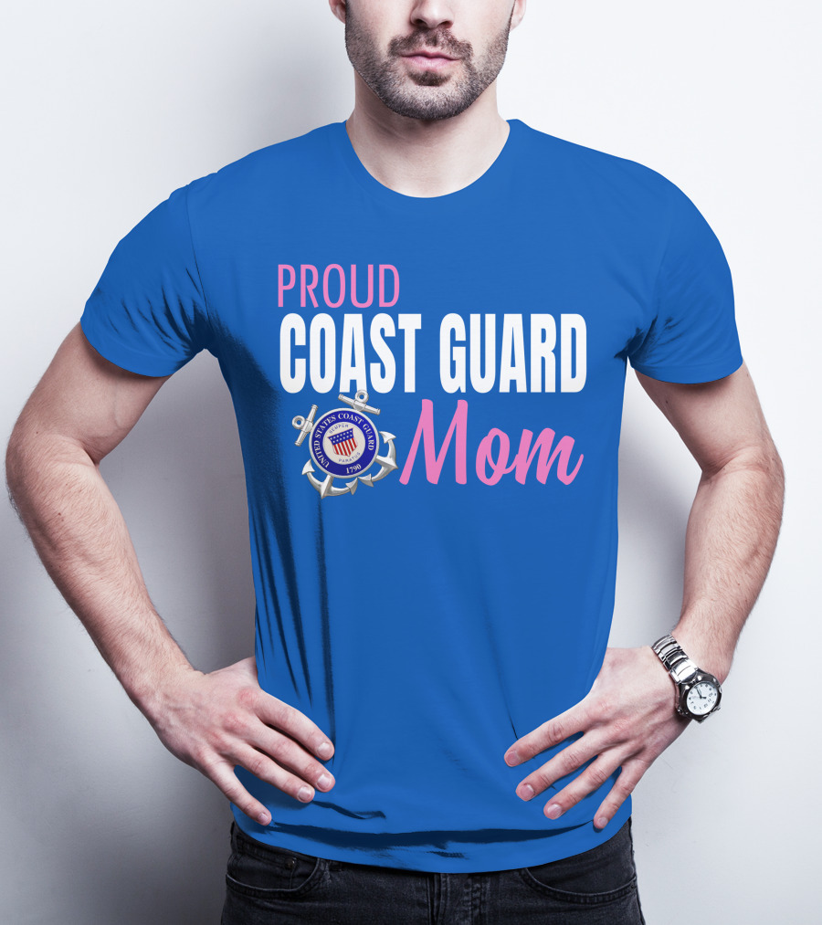 Proud Coast Guard Mom United States Coast Guard 1790 T-Shirt