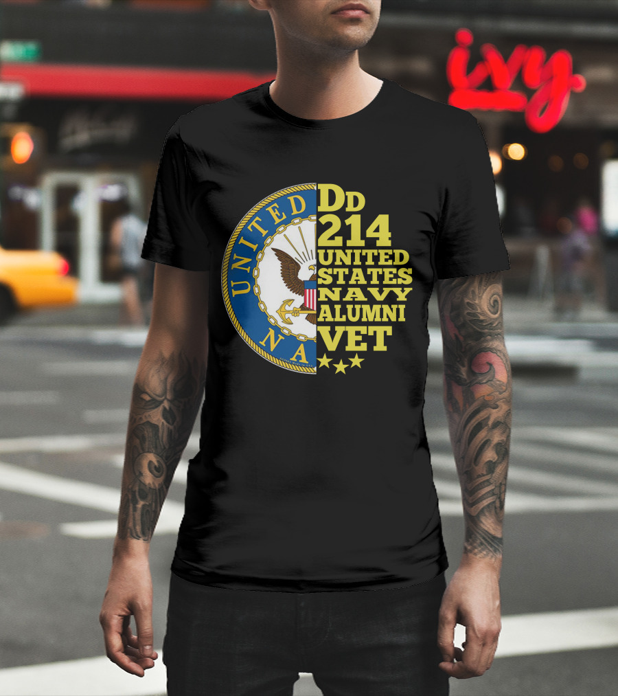 Dd 214 United States Navy Alumni Vet T-Shirt