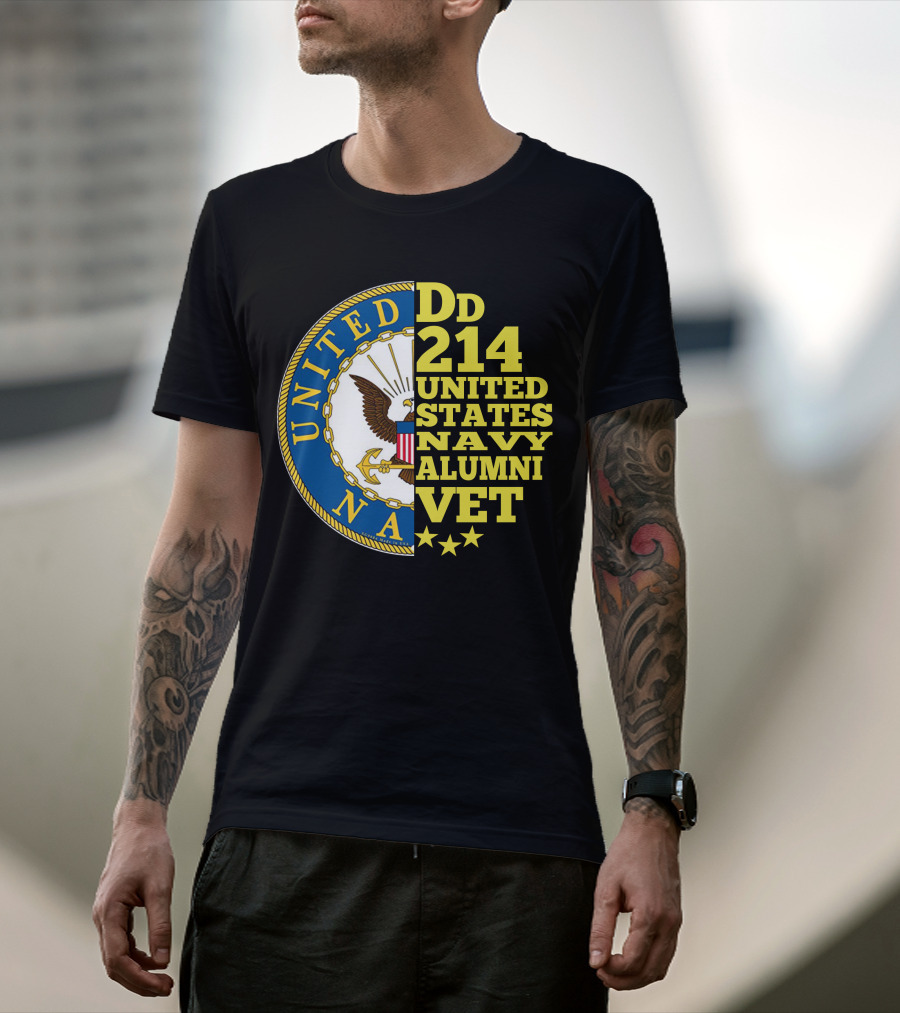 Dd 214 United States Navy Alumni Vet T-Shirt