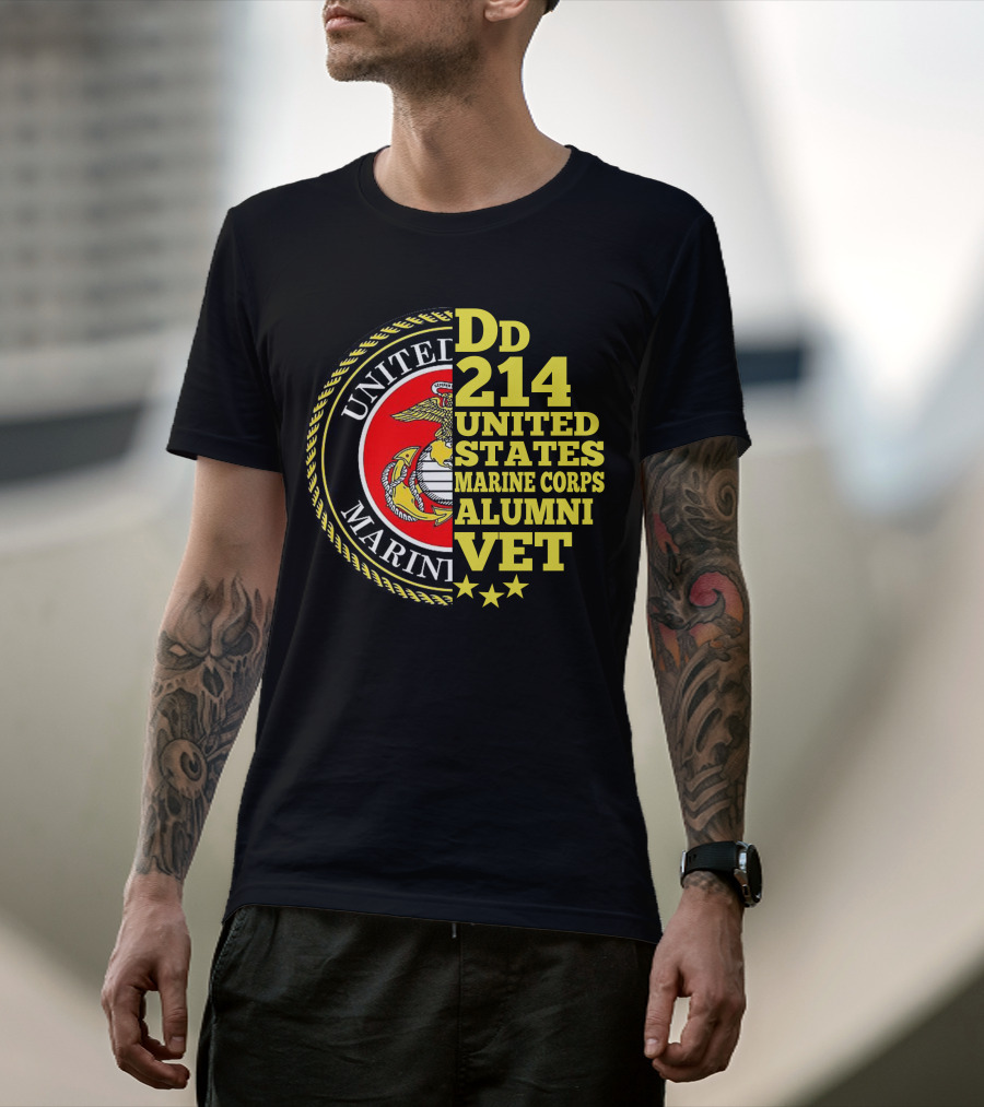 Dd 214 United States Marine Corps Alumni Vet T-Shirt