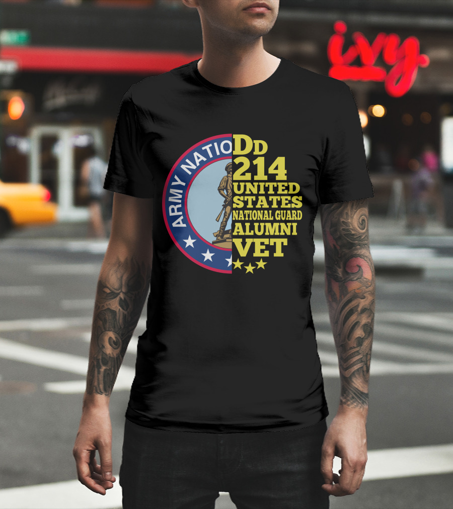DD 214 United States Army National Guard Alumni Vet T-Shirt