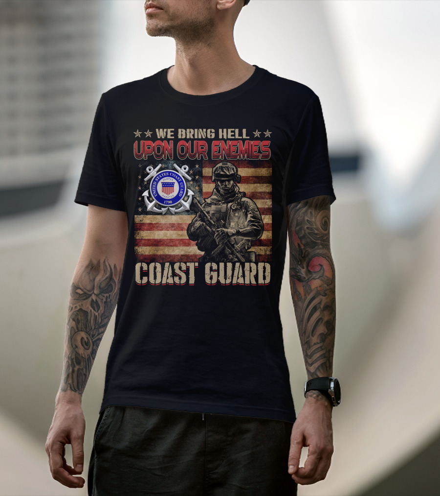 We Bring Hell Upon Our Enemies United States Coast Guard 1790 T-Shirt