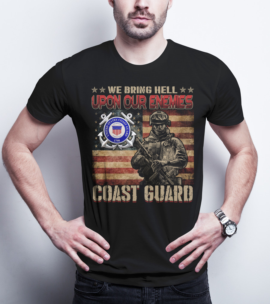 We Bring Hell Upon Our Enemies United States Coast Guard 1790 T-Shirt