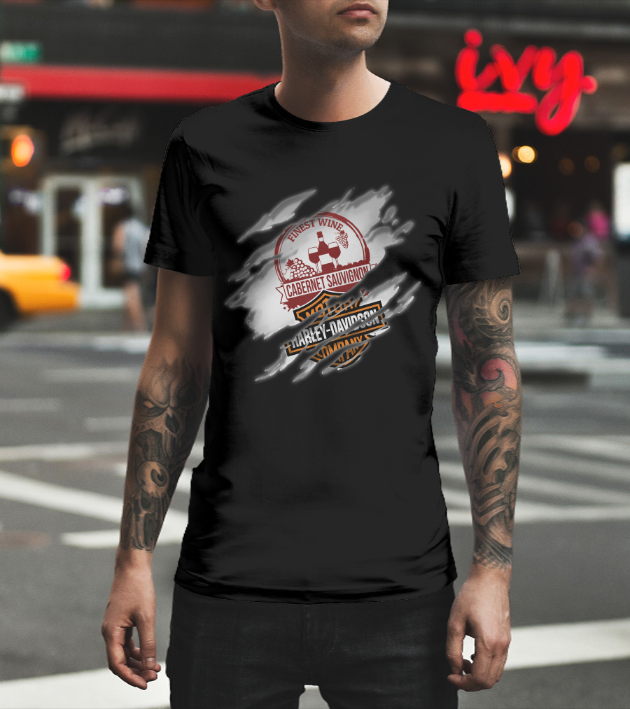 Finest Wine Cabernet Sauvignon Harley Davidson T-Shirt