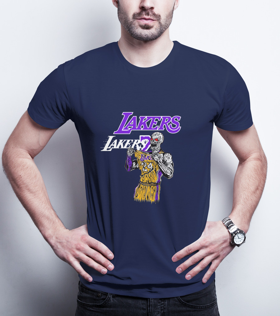 Warren Lotas Lakers Skeleton Basketball Player L7 T-Shirt
