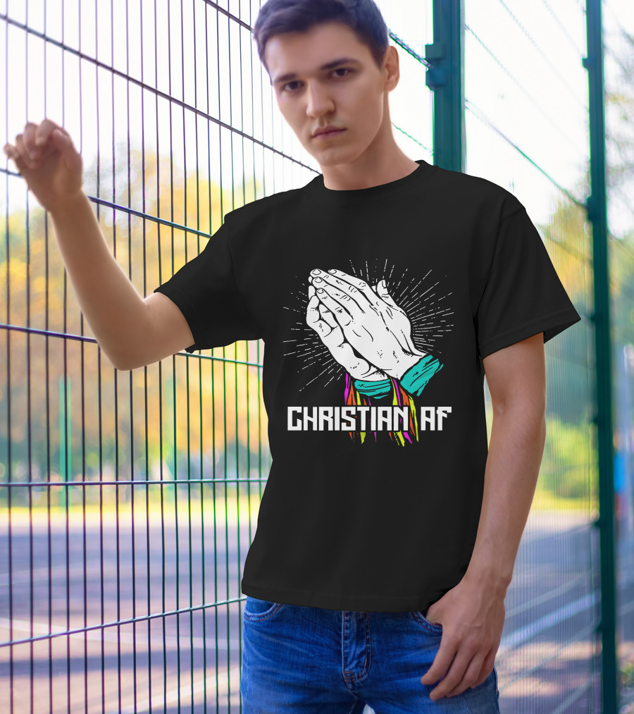 Bray Wyatt Responds Christian AF Praying Hands Với ánh Sáng Tỏa Sáng T-Shirt