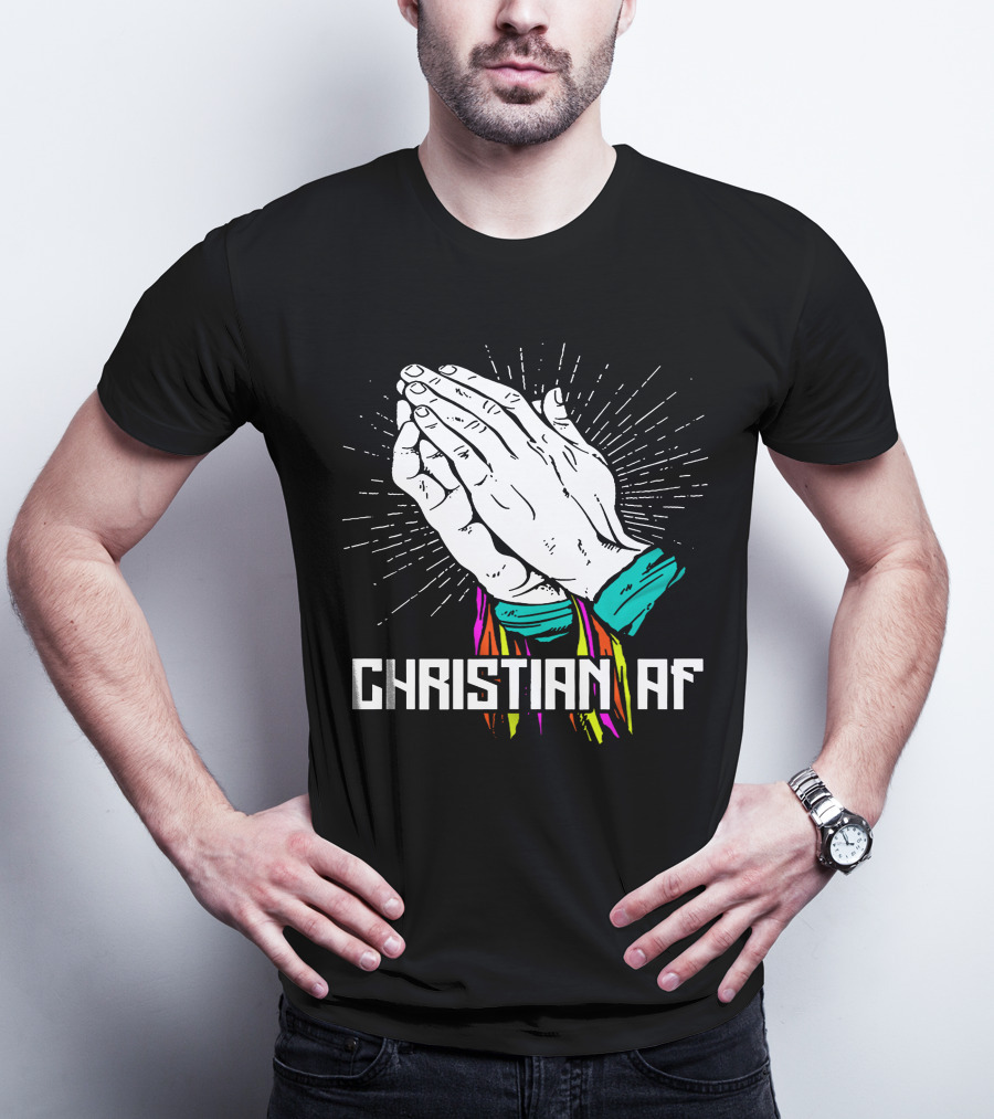 Bray Wyatt Responds Christian AF Praying Hands Với ánh Sáng Tỏa Sáng T-Shirt
