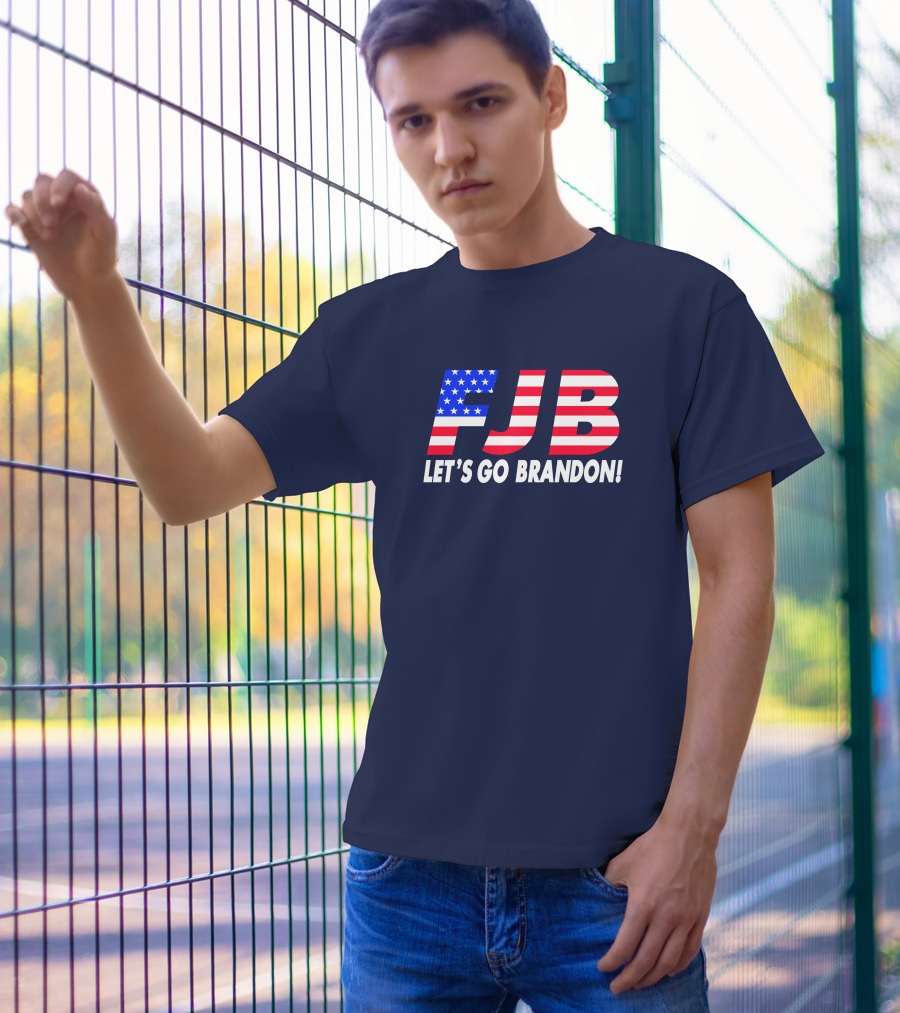 FJB Let's Go Brandon American Flag T-Shirt