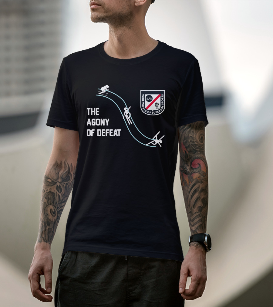 The Agony Of Defeat Wide World Of Super 7s Sports Ski Jump T-Shirt