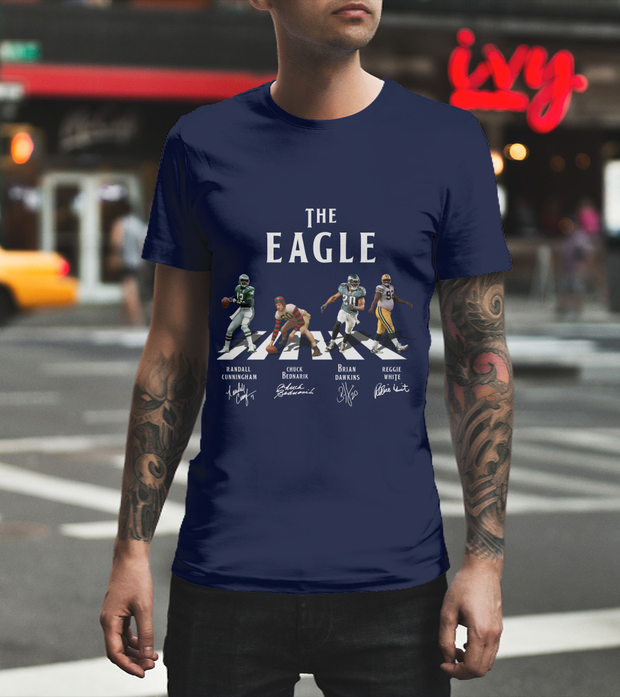 The Eagle Randall Cunningham Chuck Bednarik Brian Dawkins Reggie White NFL T-Shirt