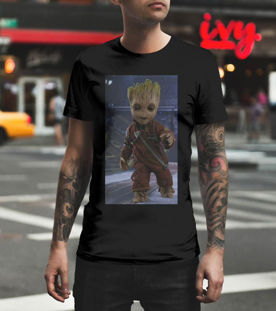 Baby Groot Guardians Of The Galaxy Character T-Shirt
