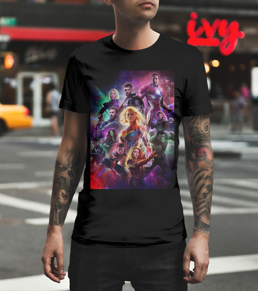 Marvel Avengers Endgame Superhero Team T-Shirt
