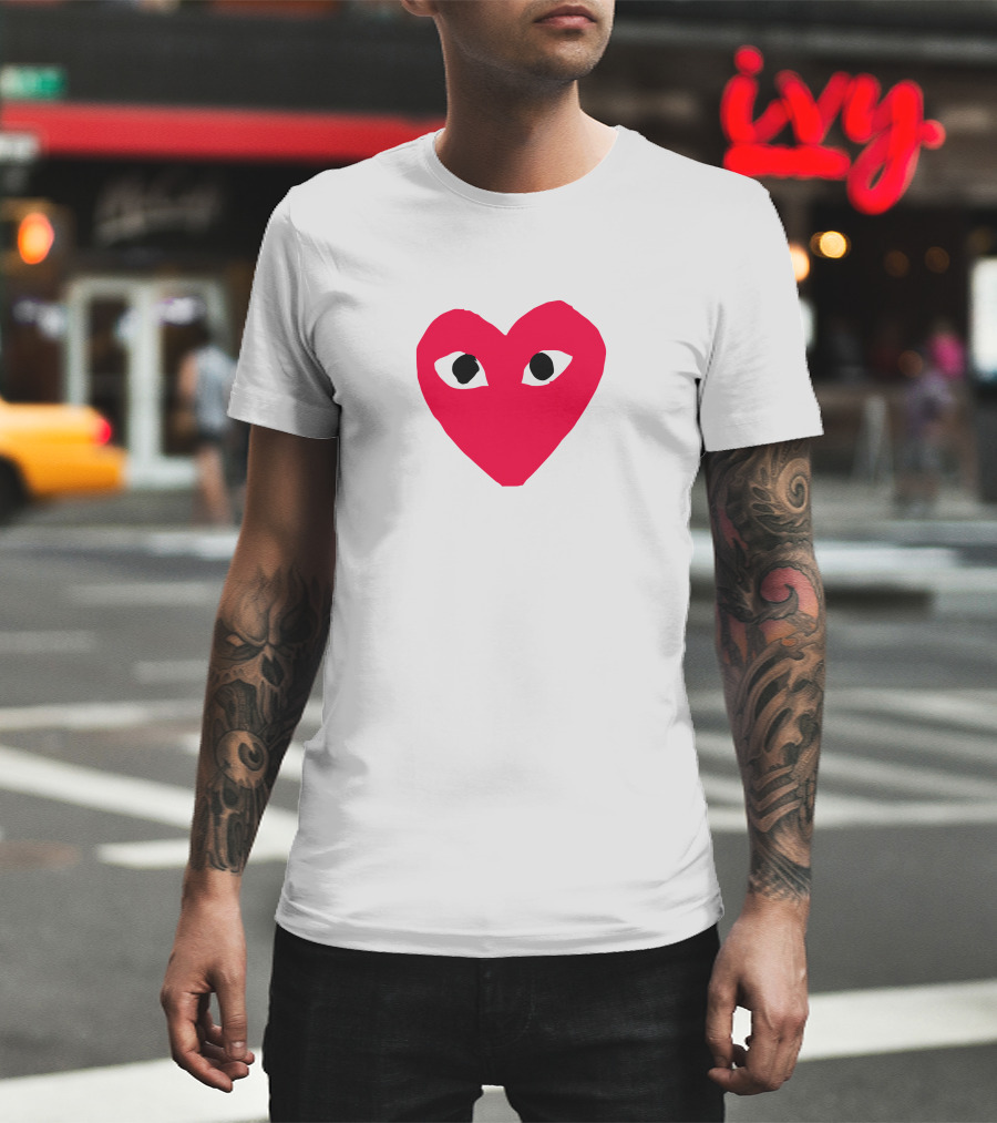Comme Des Garçons Heart Eye Logo CDG T-Shirt