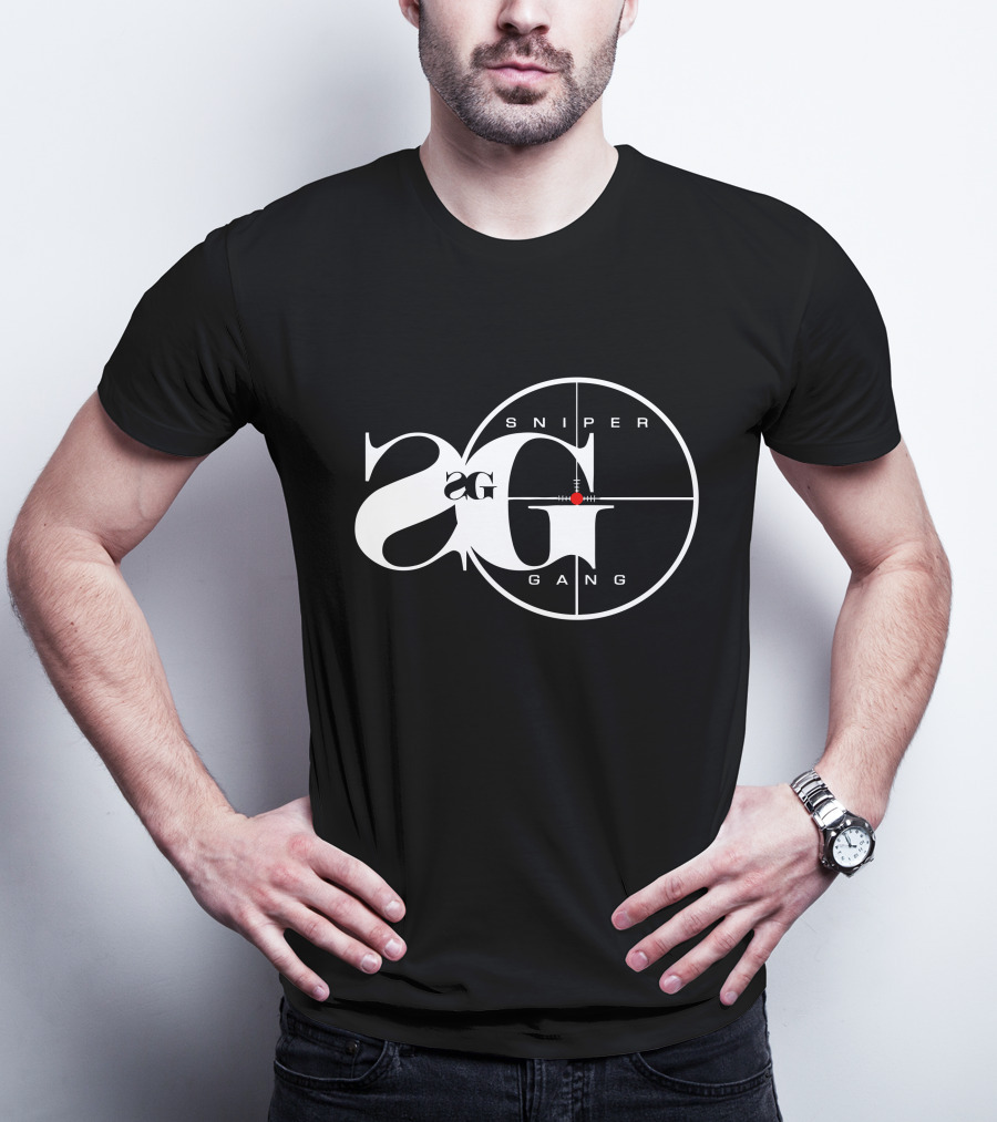 Sniper Gang Logo 2G With Crosshair T-Shirt