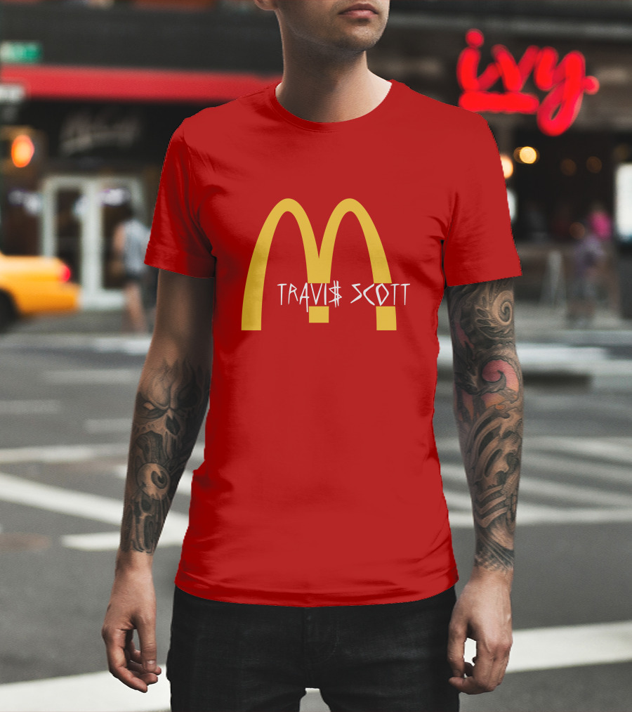 Travis Scott McDonald's Collaboration Golden Arches T-Shirt