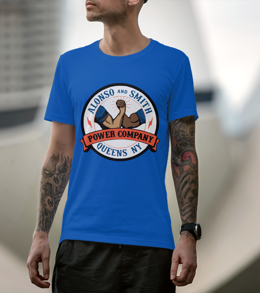 Alonso And Smith Power Company Queens NY Arm Wrestling T-Shirt