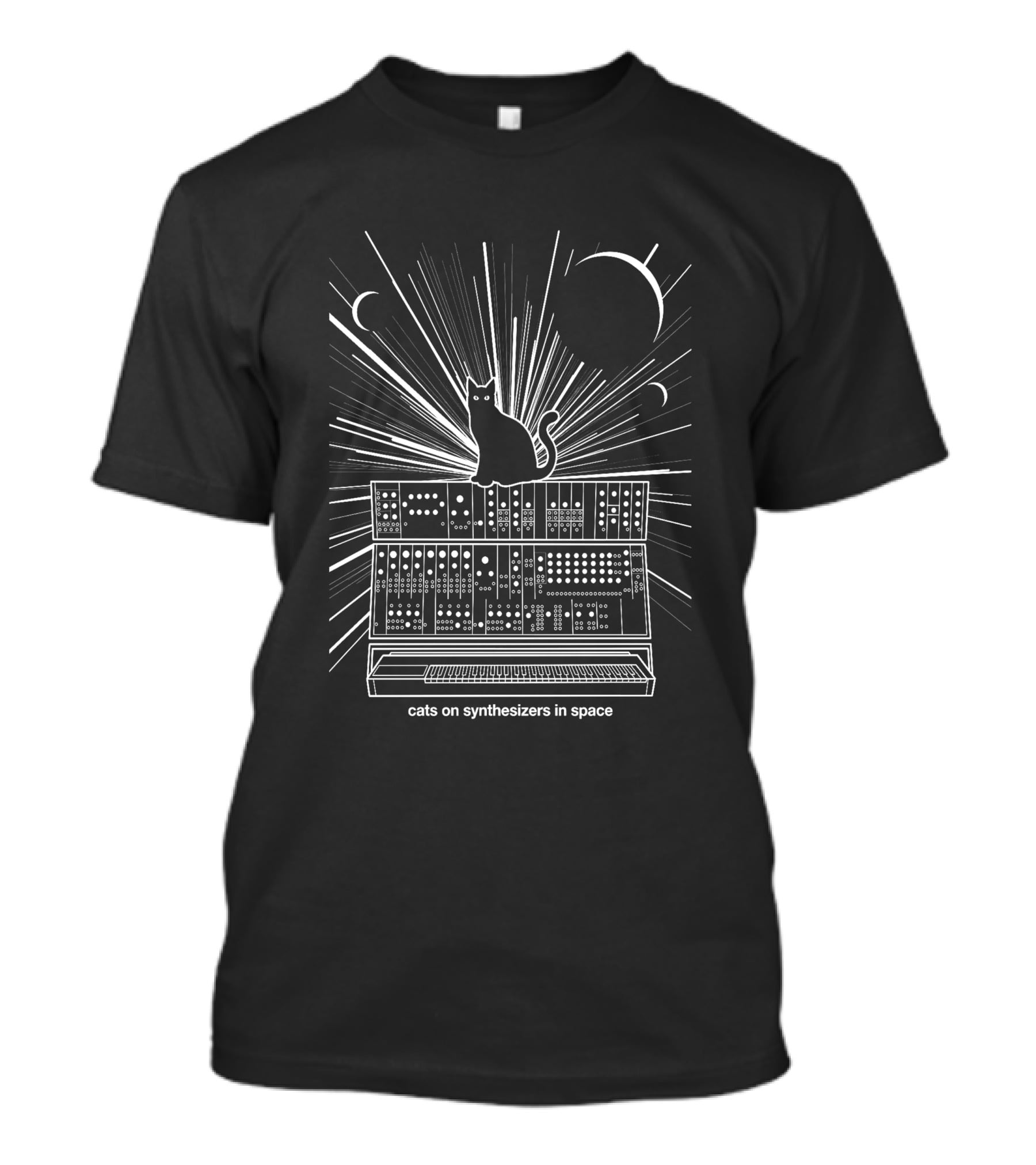 Cats On Synthesizers In Space T-Shirt