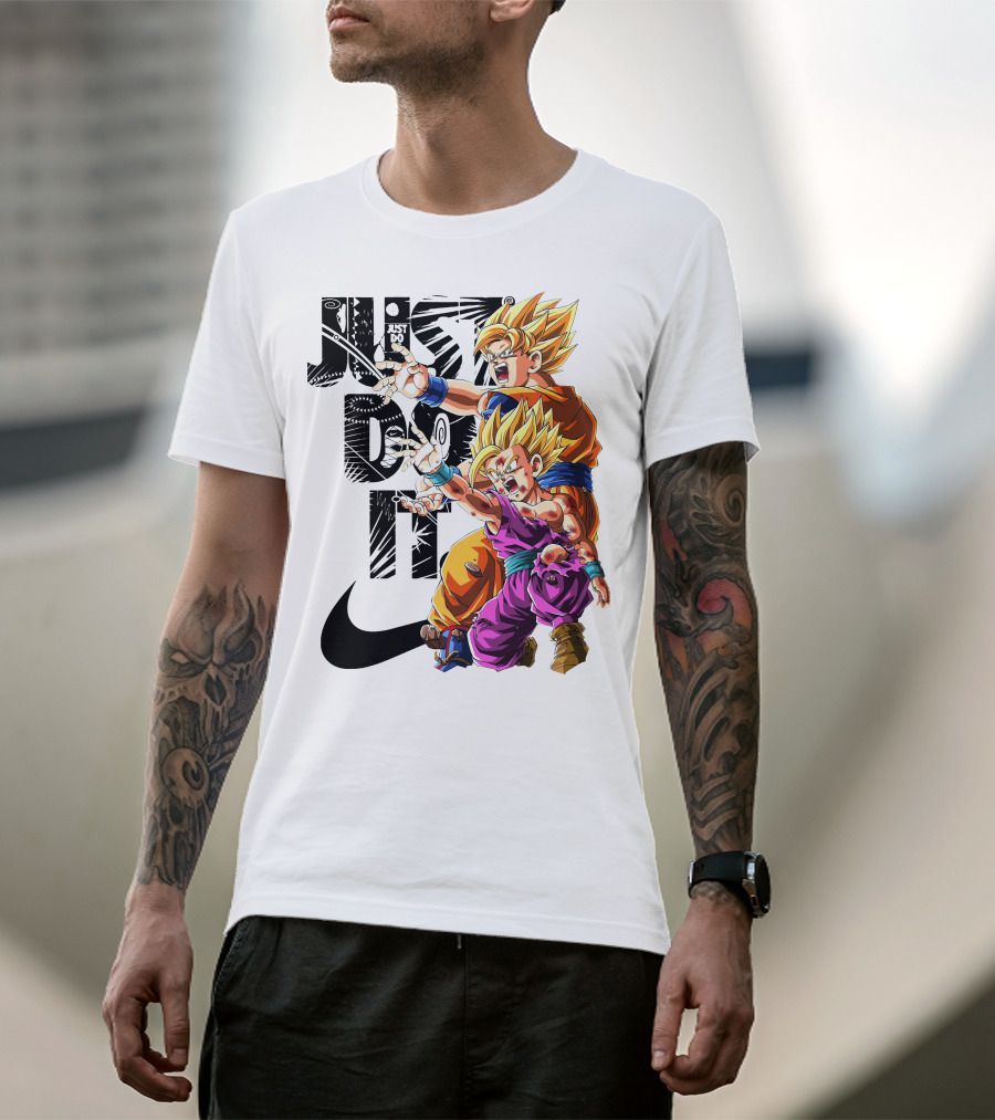 Just Do It Vintage DBZ Dragon Goku Super Saiyan T-Shirt