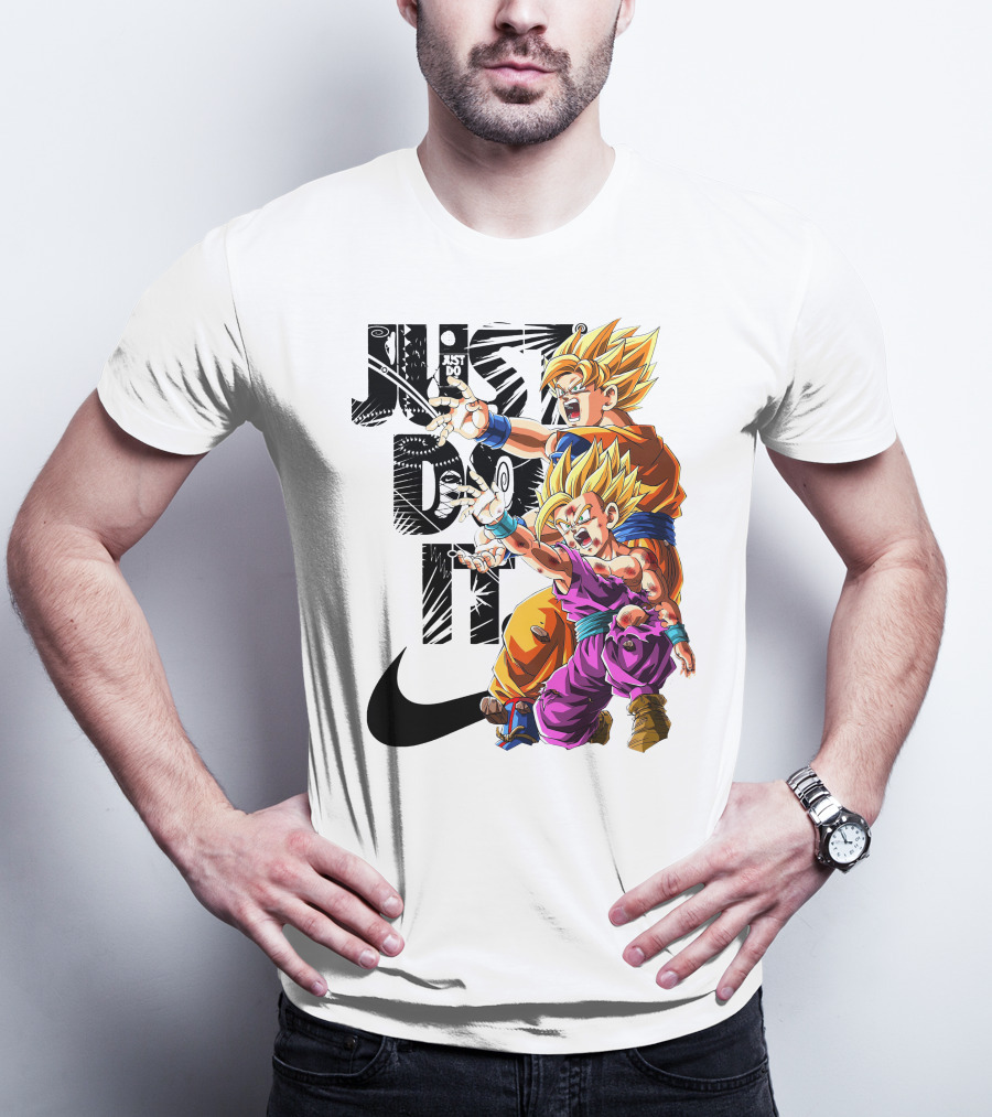 Just Do It Vintage DBZ Dragon Goku Super Saiyan T-Shirt