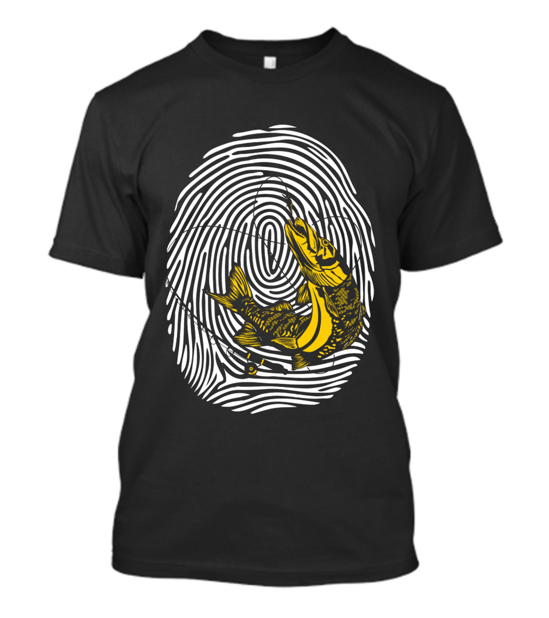 Fingerprint Sport Fishing Bass T-Shirt