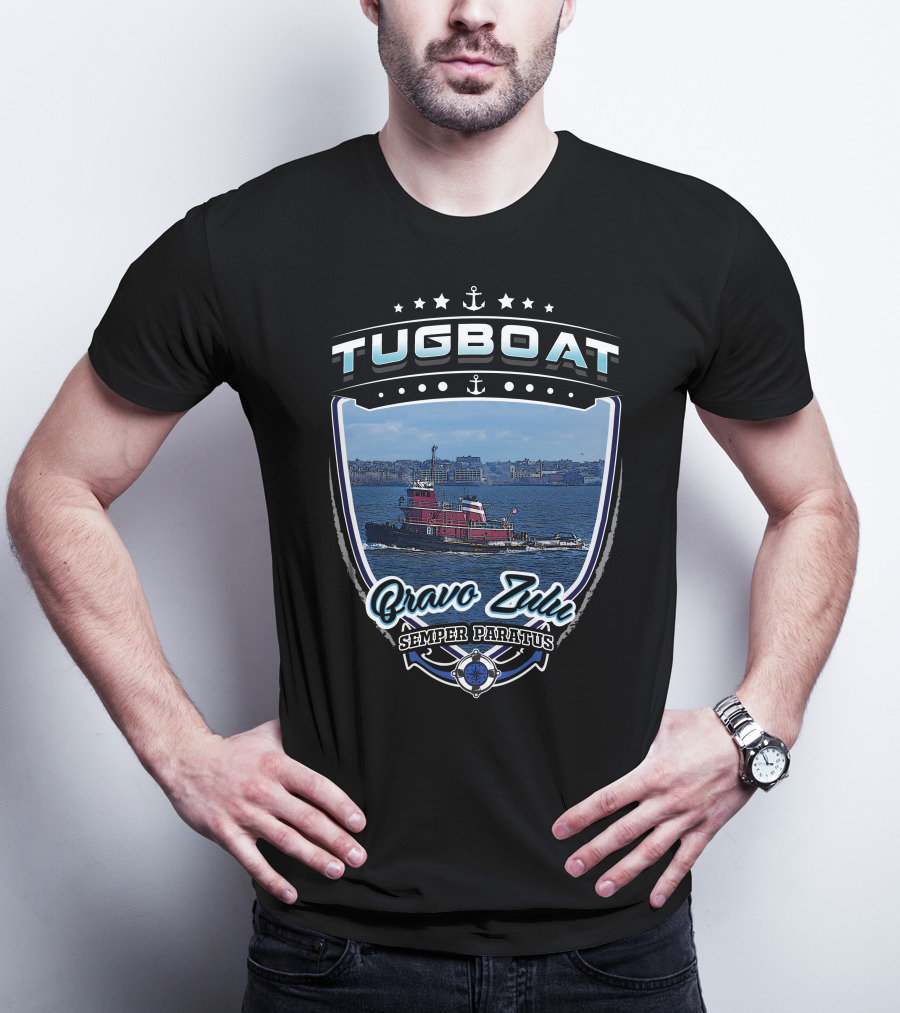 Tugboat Bravo Zulu Semper Paratus T-Shirt