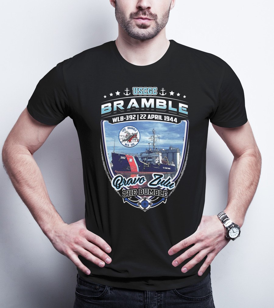 Uscgc Bramble Wlb-392 22 April 1944 Bravo Zulu The Bumble T-Shirt
