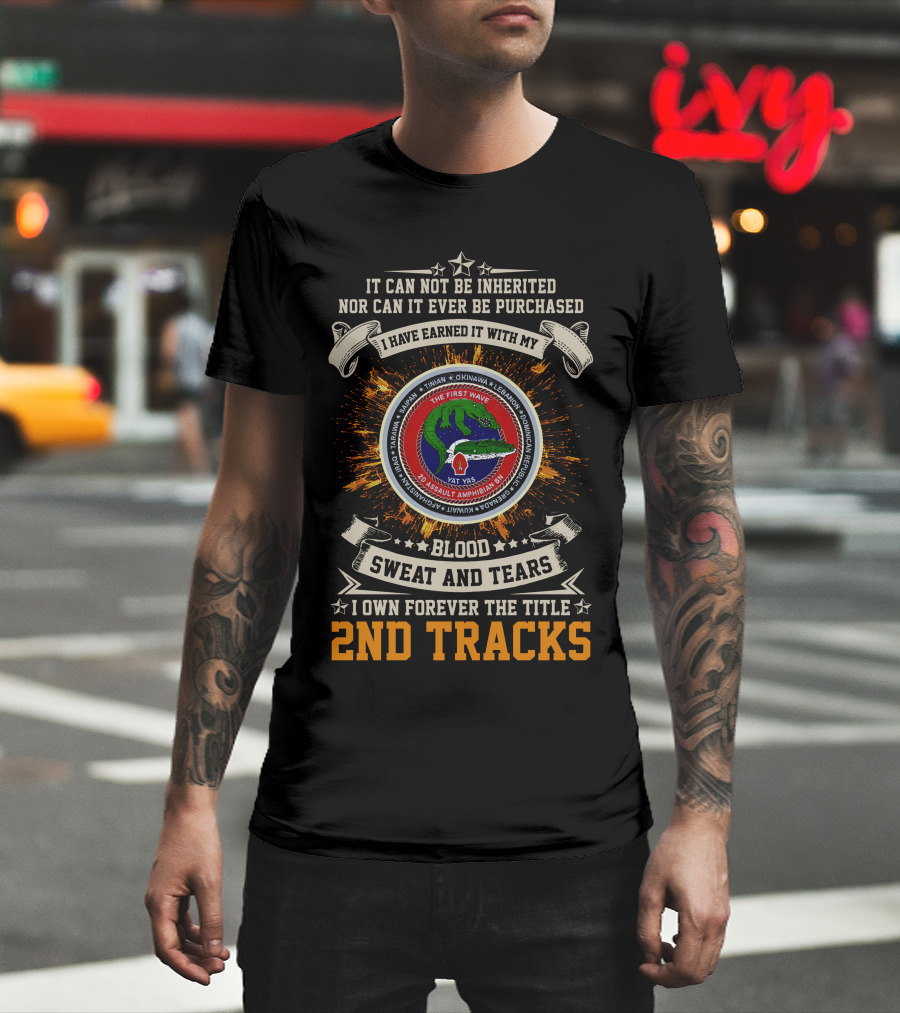 2Nd Assault Amphibian Battalion Blood Sweat And Tears I Own Forever The Title 2Nd Tracks T-Shirt