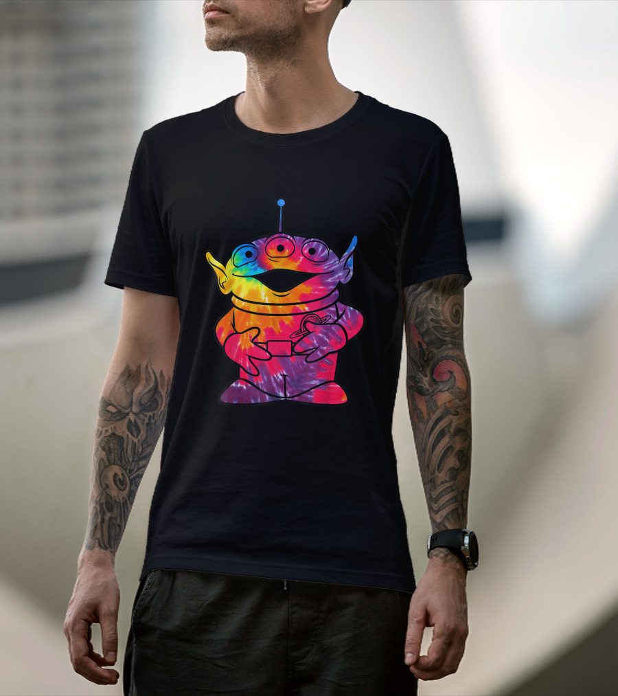Disney Pixar Toy Story Alien Rainbow Tie Dye T-Shirt