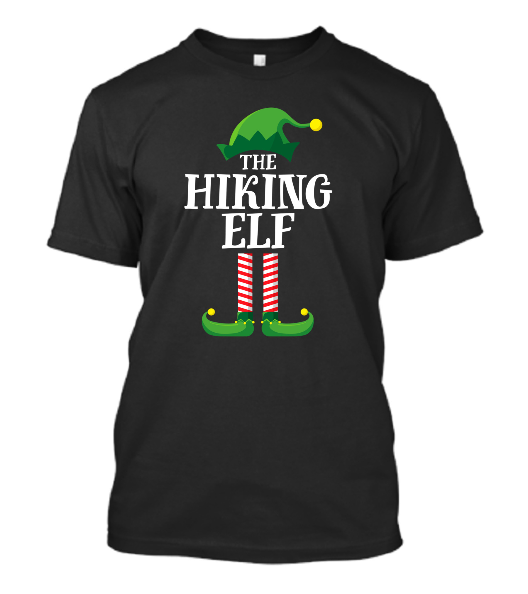 The Hiking Elf Matching Family Group Christmas Party T-Shirt
