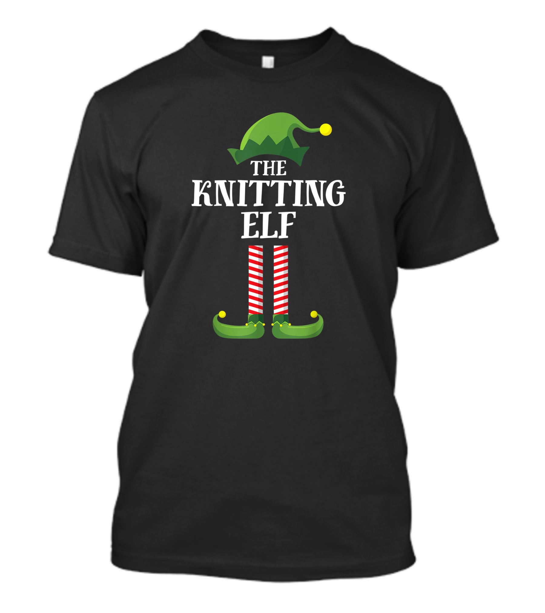 The Knitting Elf Matching Family Group Christmas Party Fun T-Shirt
