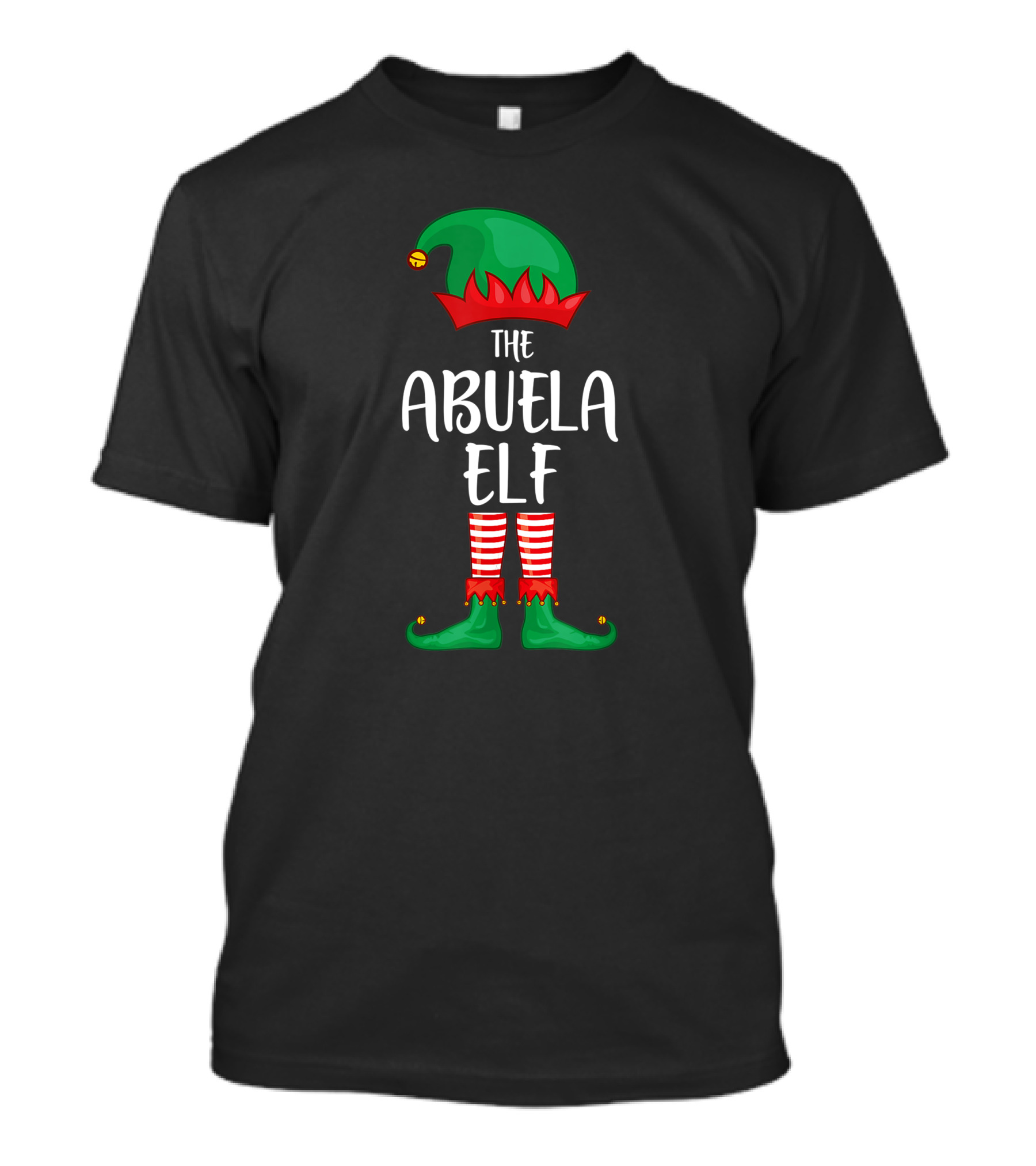 The Abuela Elf Christmas Party Matching Family Pajama Group T-Shirt