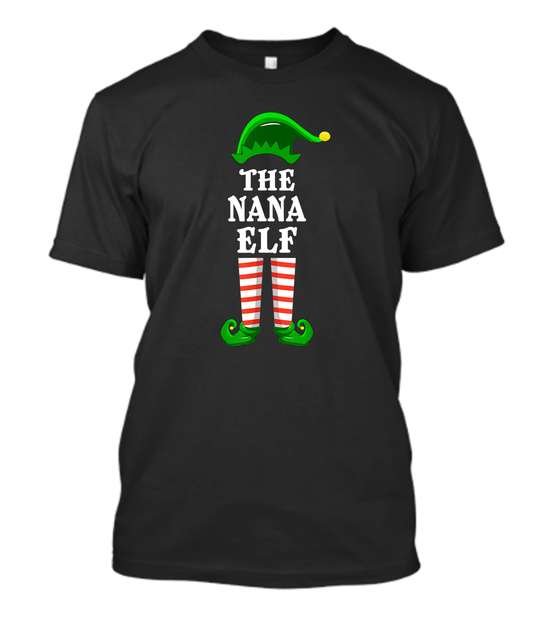 The Nana Elf Family Group Christmas Party Matching T-Shirt