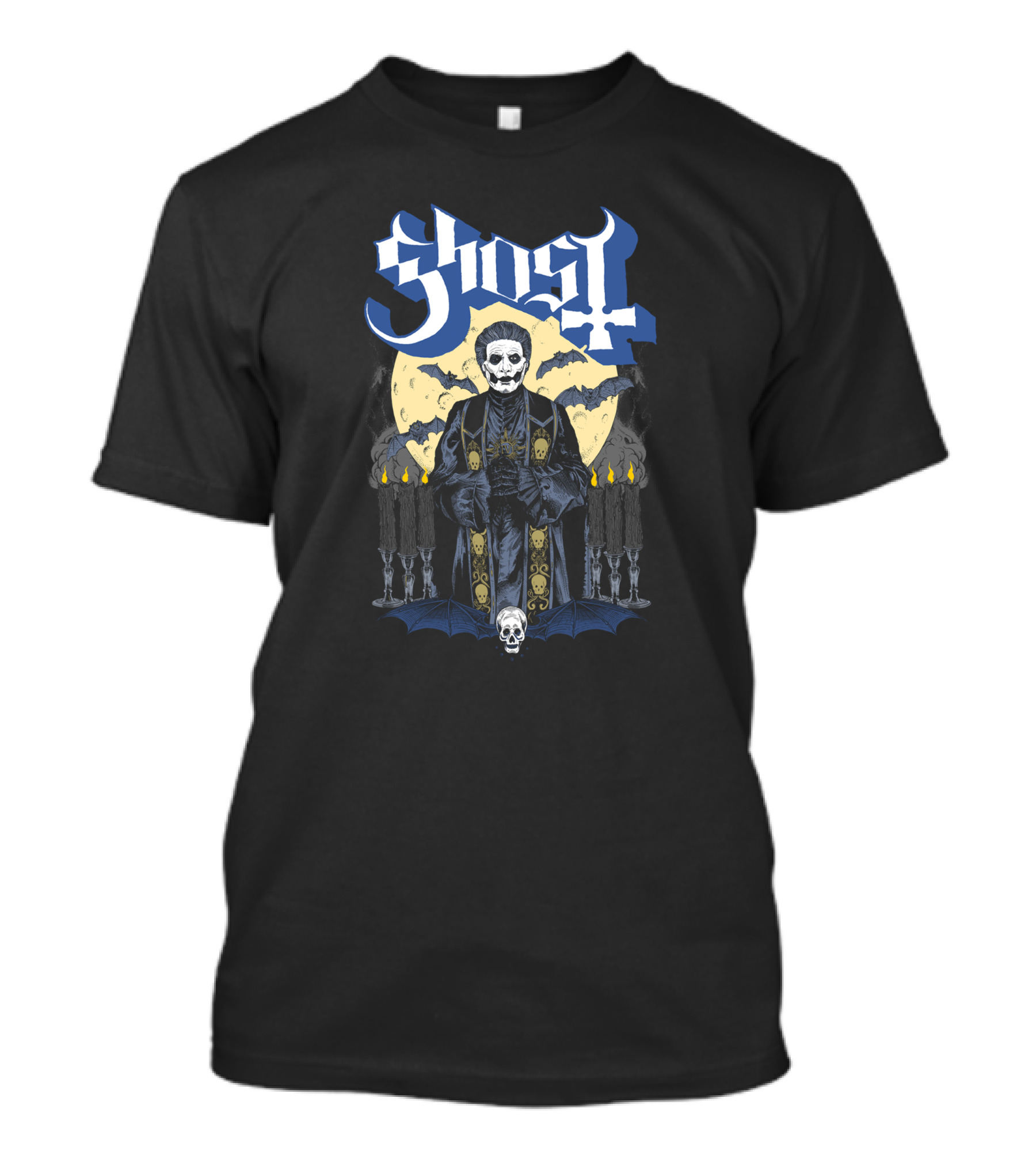 Ghost Impera Host Amazon Exclusive Bat Candles Moon Skull T-Shirt