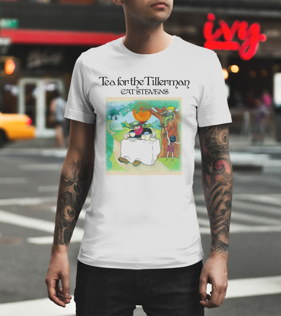 Tea For The Tillerman Cat Stevens Music Legend Men's White T-Shirt
