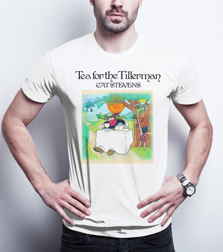 Tea For The Tillerman Cat Stevens Music Legend Men's White T-Shirt