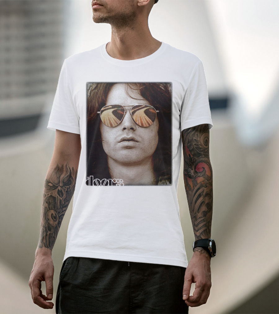 The Doors Jim Morrison Aviators Reflection Rock Legend T-Shirt