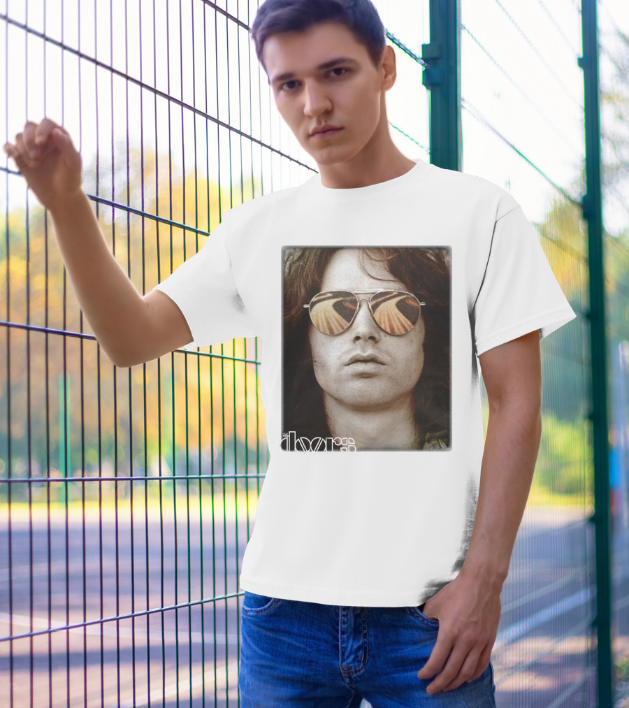 The Doors Jim Morrison Aviators Reflection Rock Legend T-Shirt