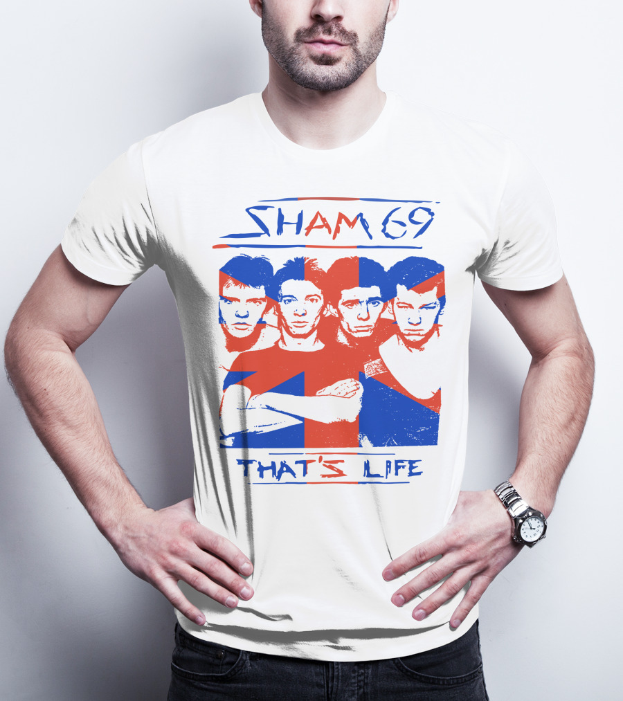 Sham 69 That's Life Union Jack Band T-Shirt