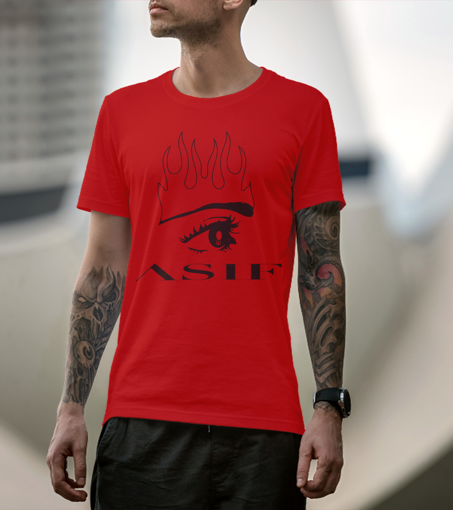 AS IF Jxdn Eye Flame Red T-Shirt