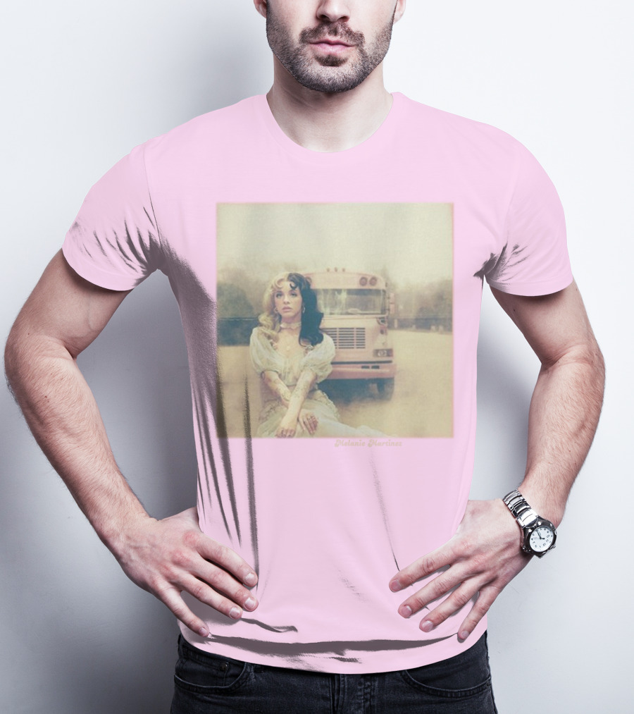 Melanie Martinez Vintage Bus Pastel Pink T-Shirt