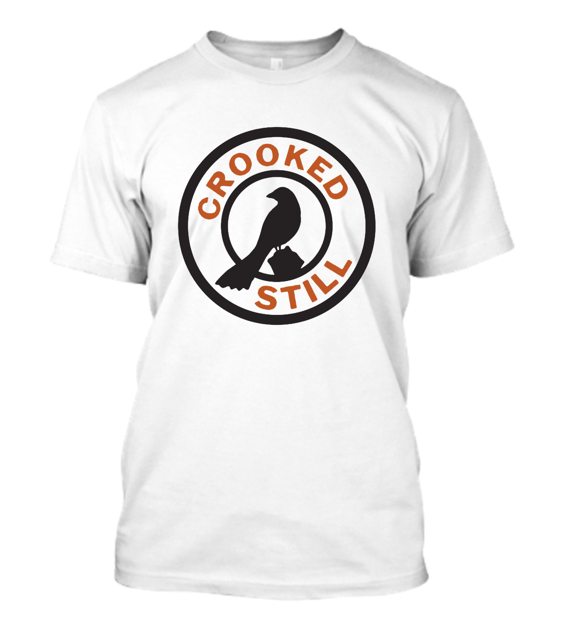 CROOKED STILL Bird Logo Circle T-Shirt