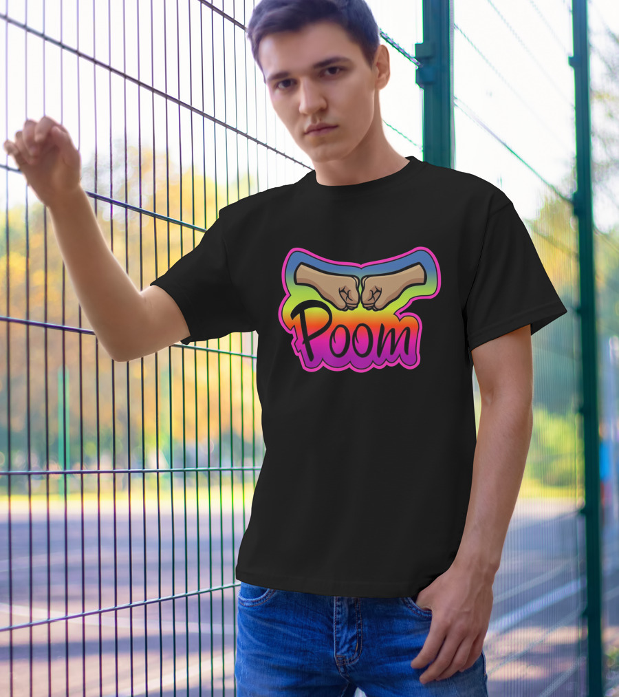 Poom Fist Bump Rainbow T-Shirt