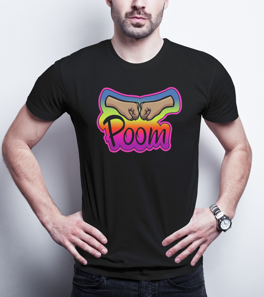 Poom Fist Bump Rainbow T-Shirt