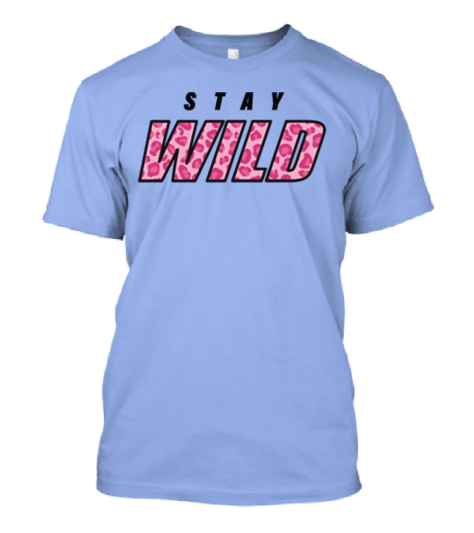 STAY WILD Leopard Print T-Shirt