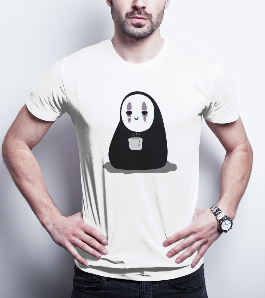 Spirited Away No-Face Holding Tea Cup T-Shirt