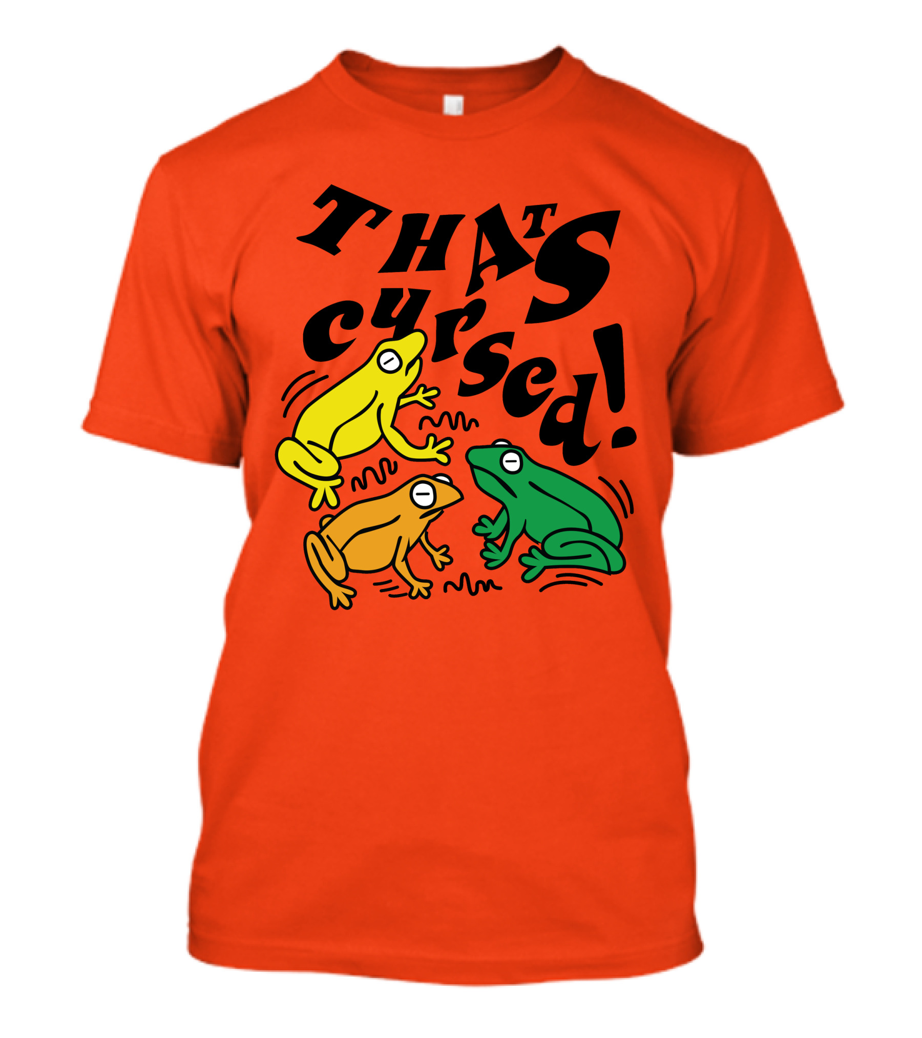 Benoftheweek Merch That’s Cursed Colorful Frogs T-Shirt