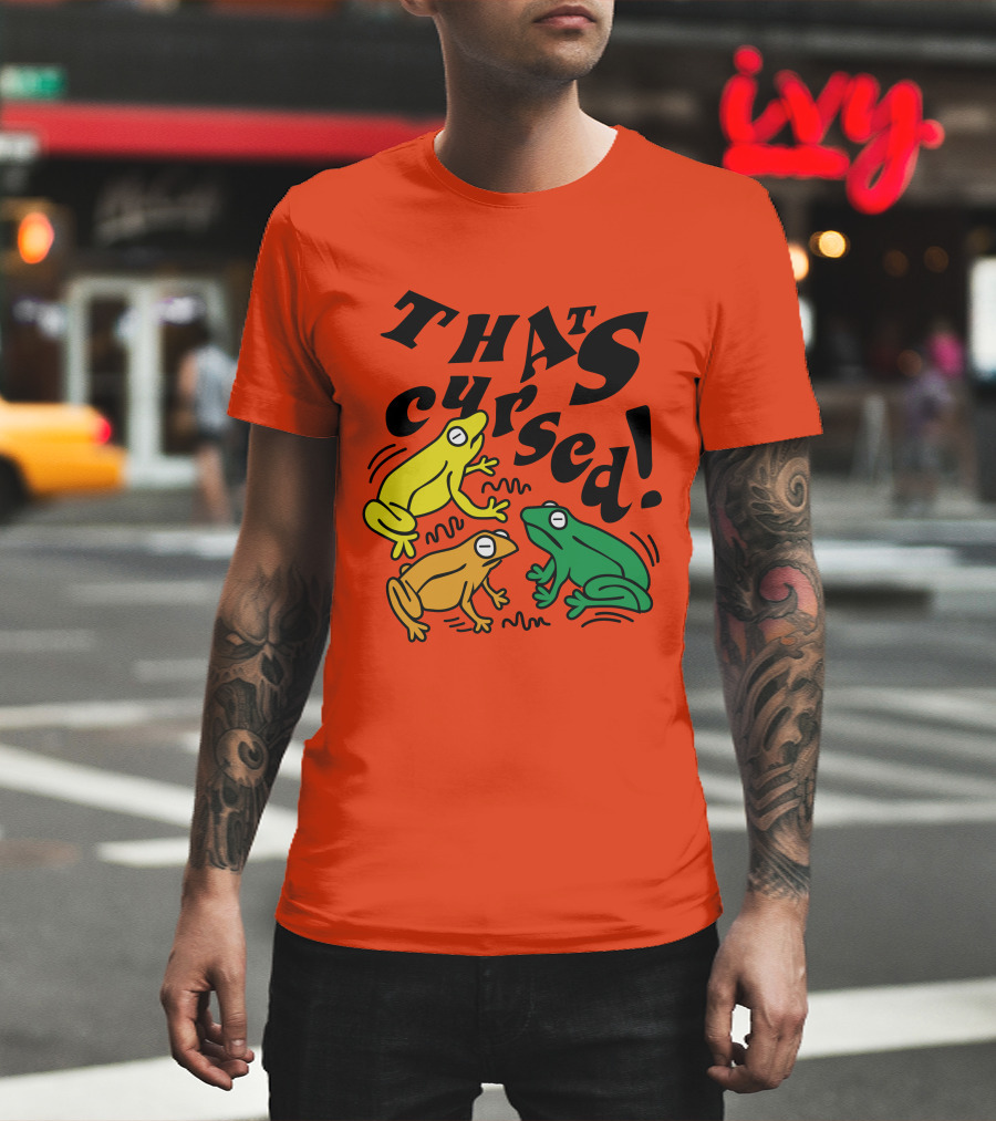 Benoftheweek Merch That’s Cursed Colorful Frogs T-Shirt